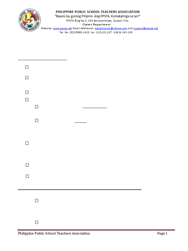 Ppsta List-Of-Requirements-For-Death-Claim | PDF
