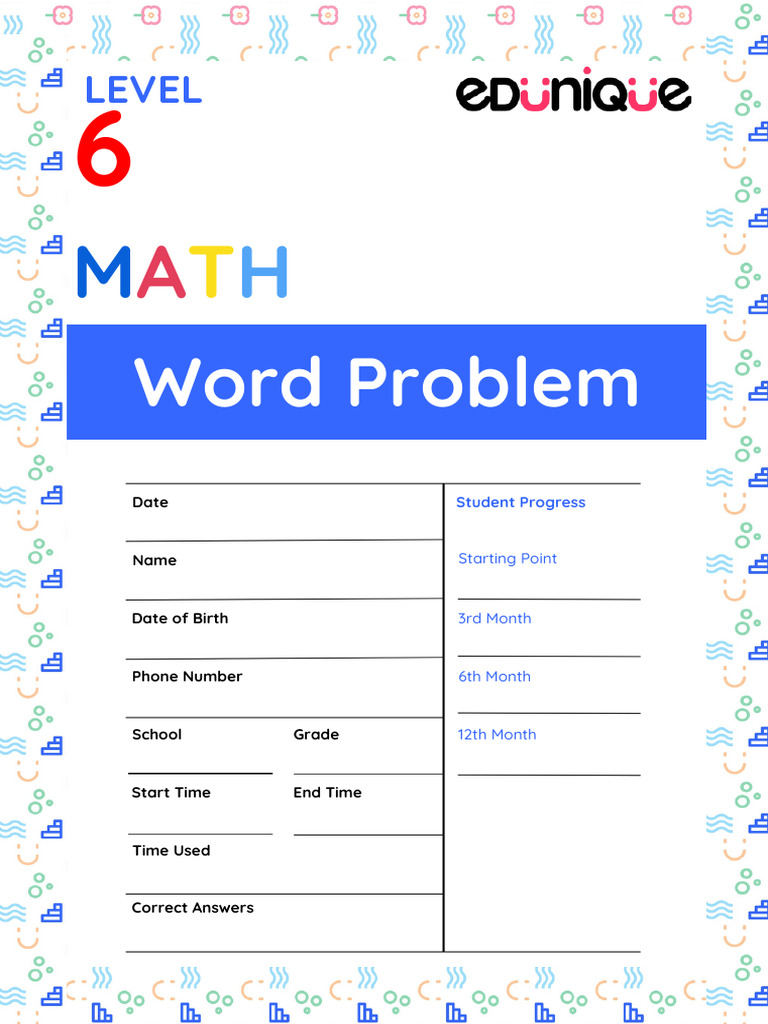 Level - 6 Word Problem | PDF