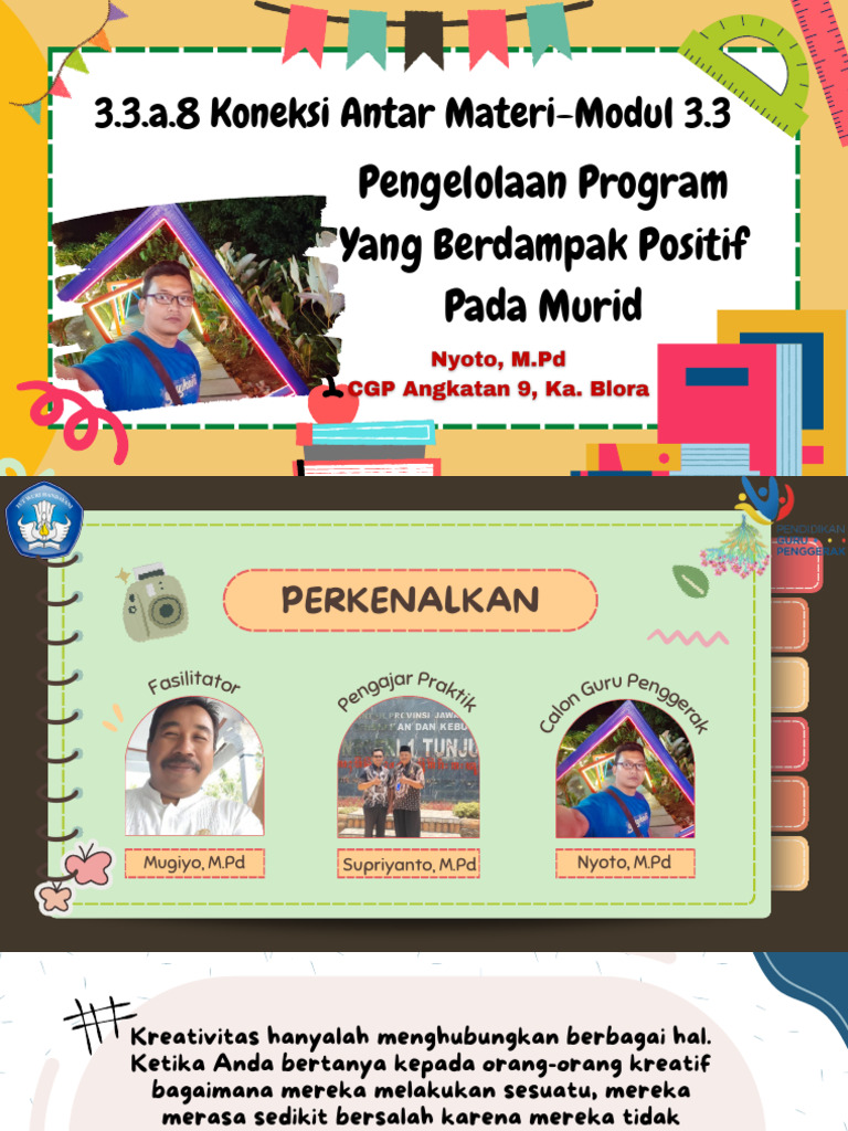 Koneksi Antar Materi-Modul 3.3 NYOTO | PDF