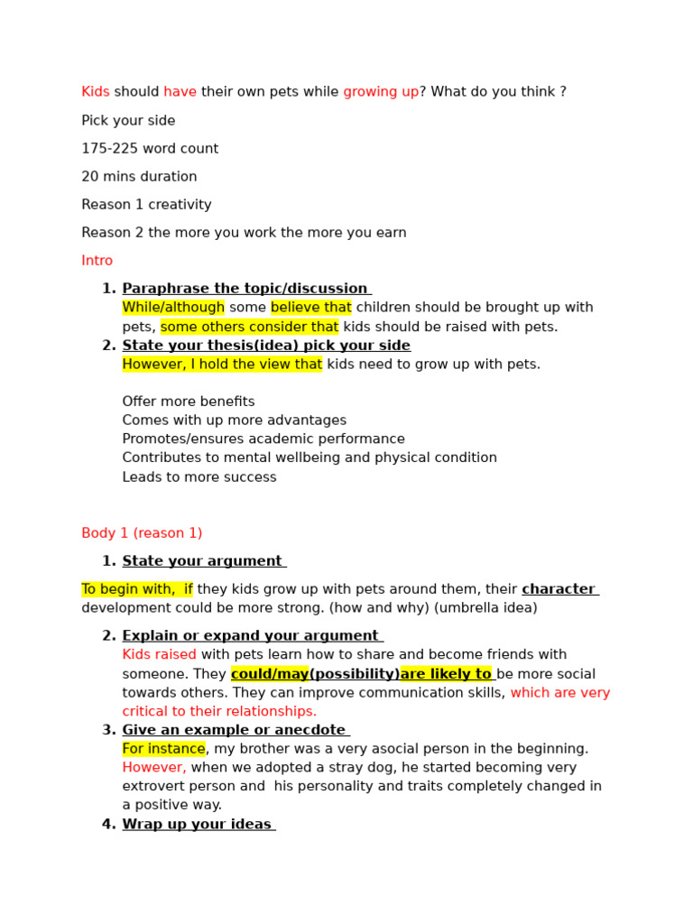 Writing Part 2 Explained Itep | PDF | Reason | Psychology