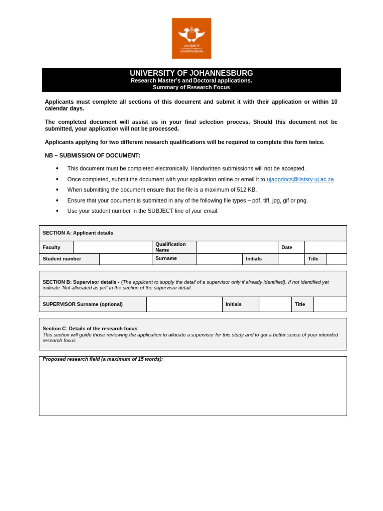 Summary of Research Focus Document SRF 2024 | PDF