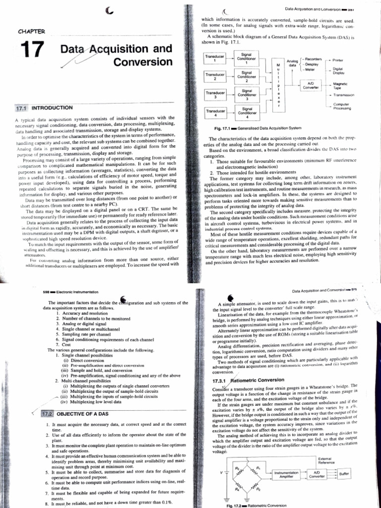 Data Acquisition and Conversion | PDF | Analog To Digital Converter ...