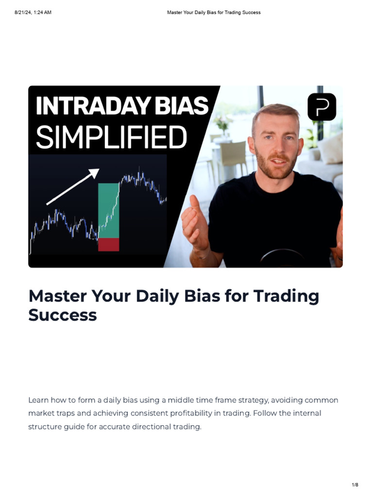 Master Your Daily Bias For Trading Success | PDF | Market Trend | Bias