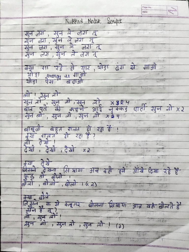 Nukkad Natak Script (Complete) | PDF