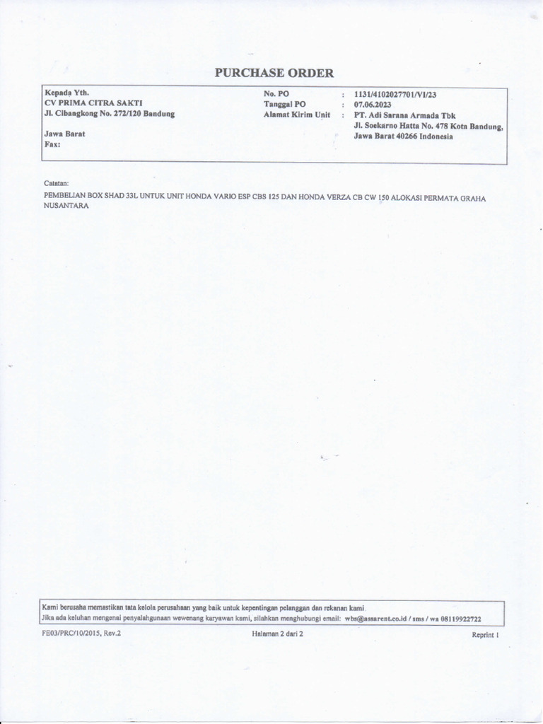 Tagihan Assarent Bandung Karoseri Box Juni 2023005 | PDF