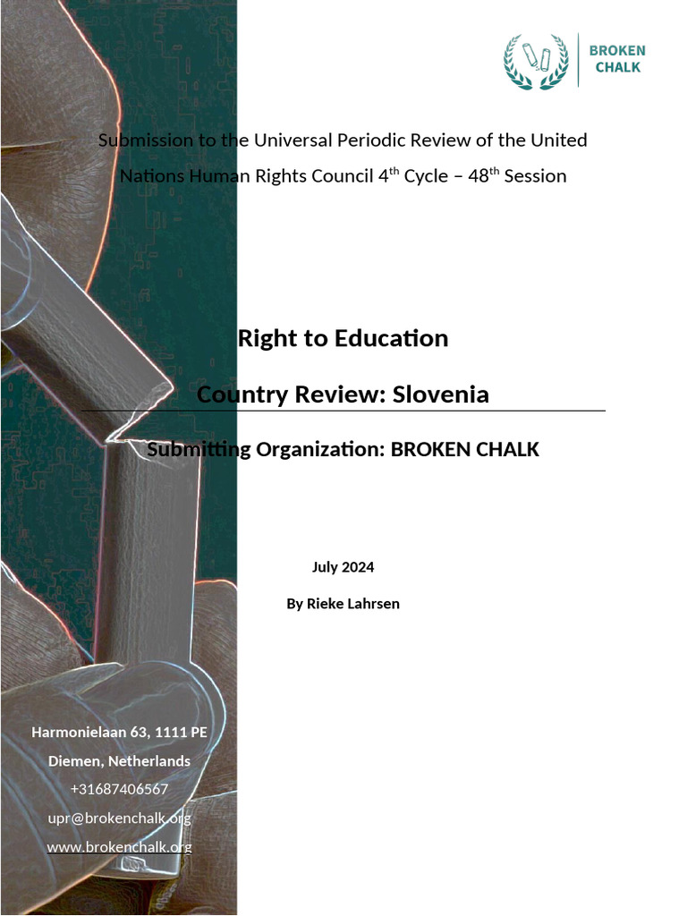 48th Session UN-UPR Slovenia Review Updated | PDF