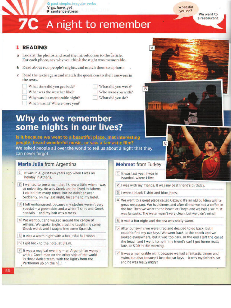 A Memorable Night | PDF