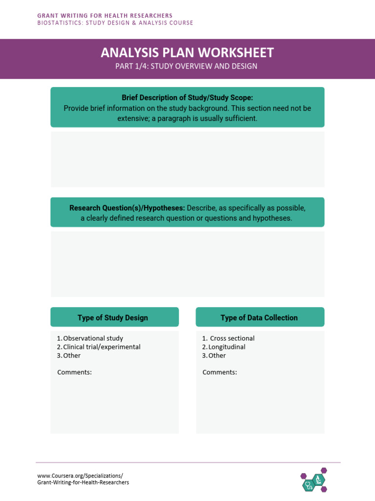 Analysis Plan Worksheet | PDF
