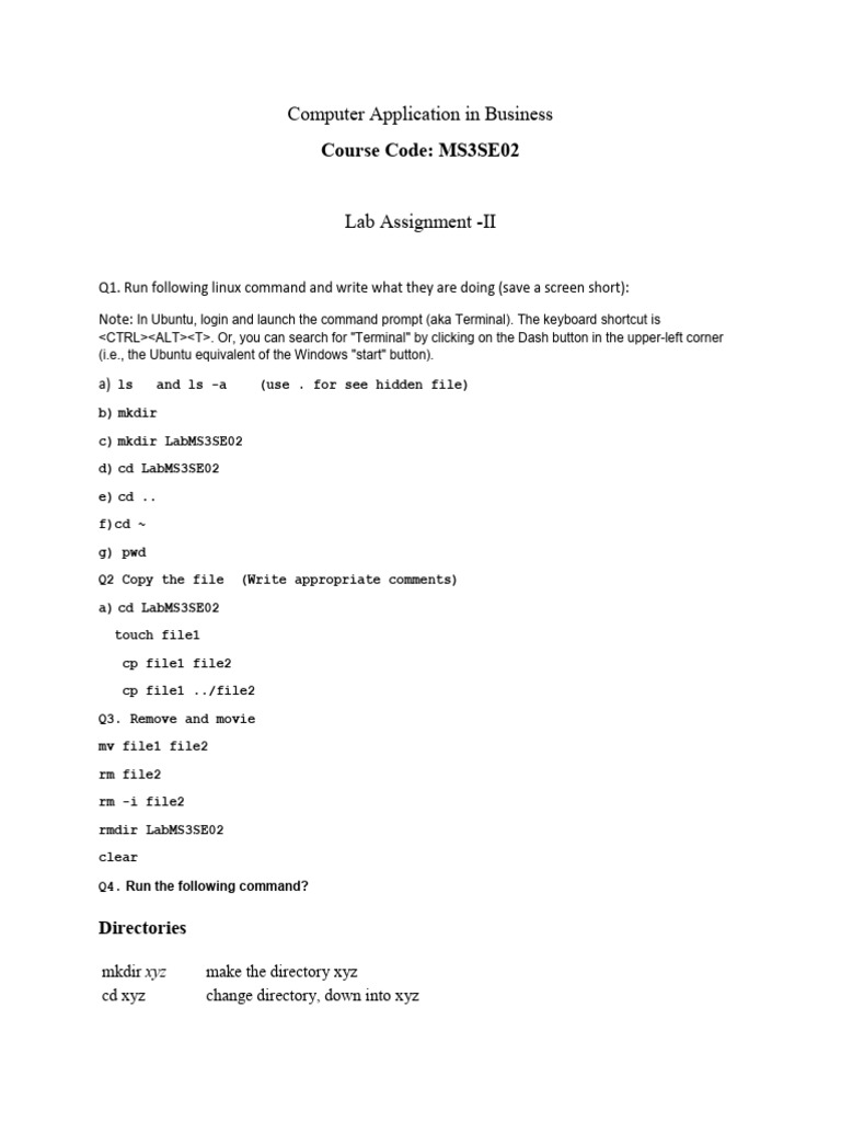 CAB Lab- II | PDF