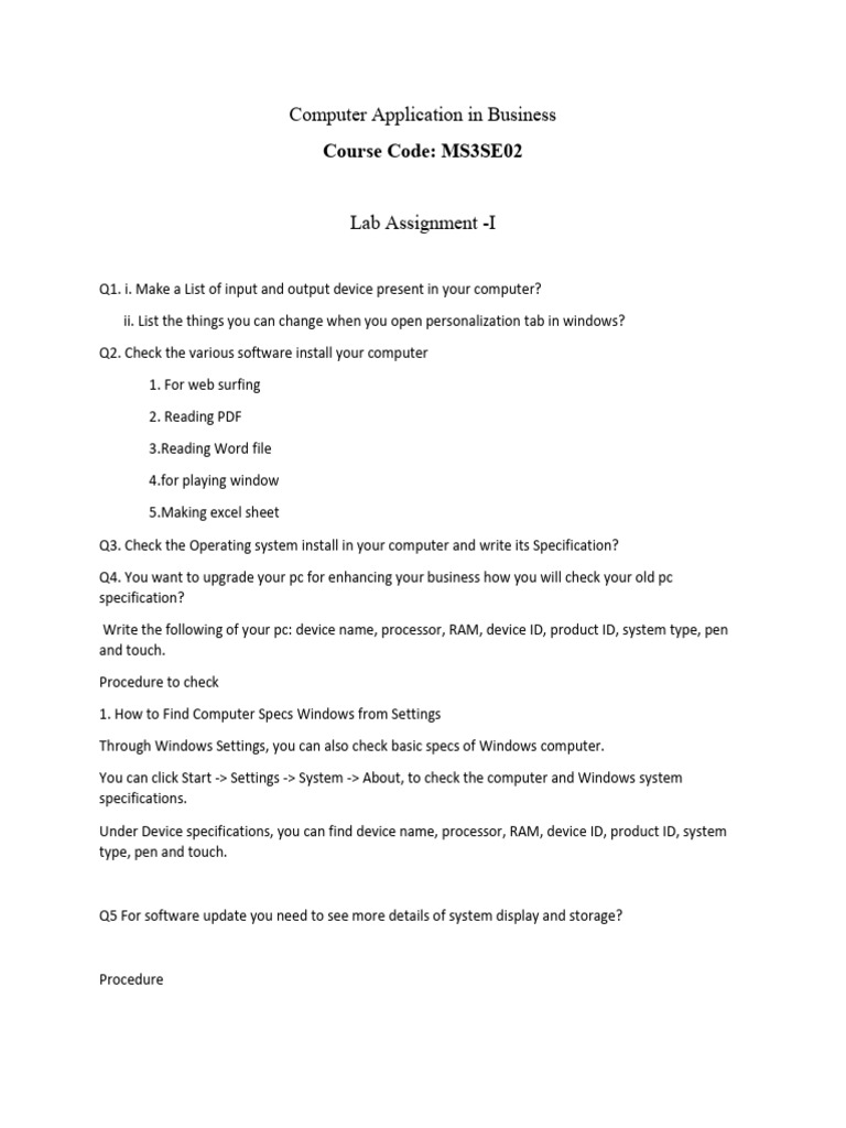 CAB Lab - I | PDF | Computers | Technology & Engineering