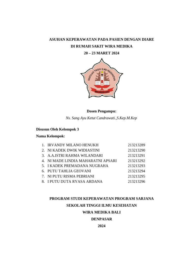 ASKEP DIARE BLM Fixx | PDF