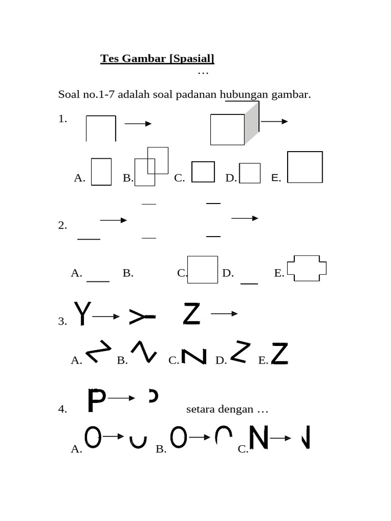 Tes Gambar Spasial | PDF