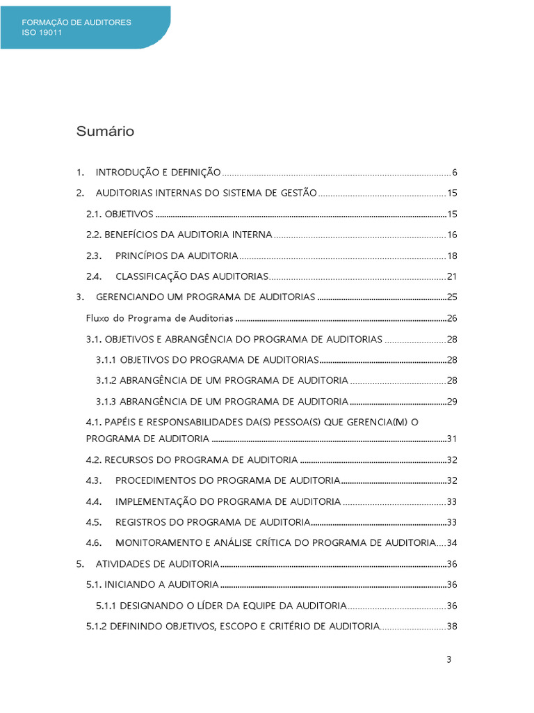 Apostila EAD AUDITORES INTERNOS 19011 2018 | PDF | International ...