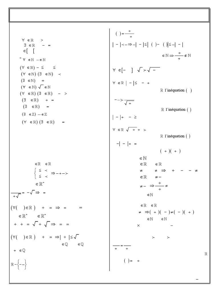 Logique Mathematique Serie D Exercices 1 4 | PDF