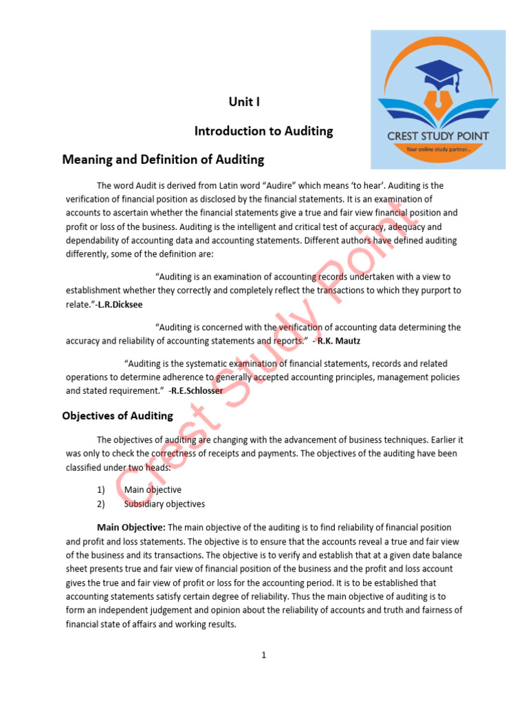 Auditing Notes - pdf4 | PDF