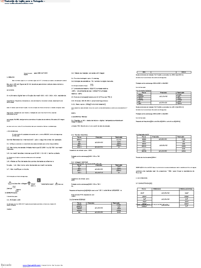 Manual Vc99 RM PT | PDF