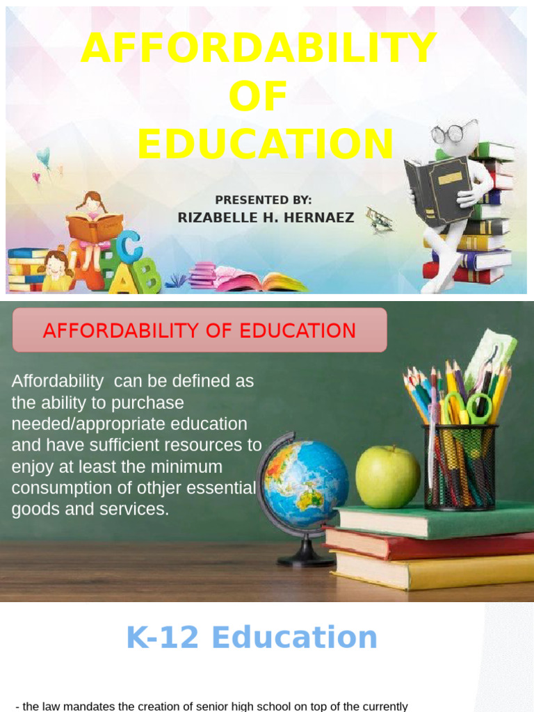 Affordability of Education | PDF