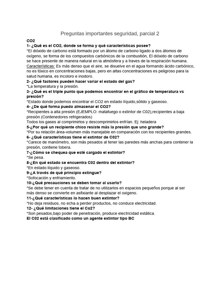 Preguntas Importantes Seguridad | PDF