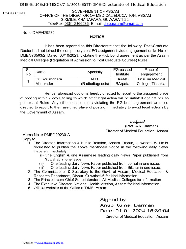 Notice of Bond Violation | PDF