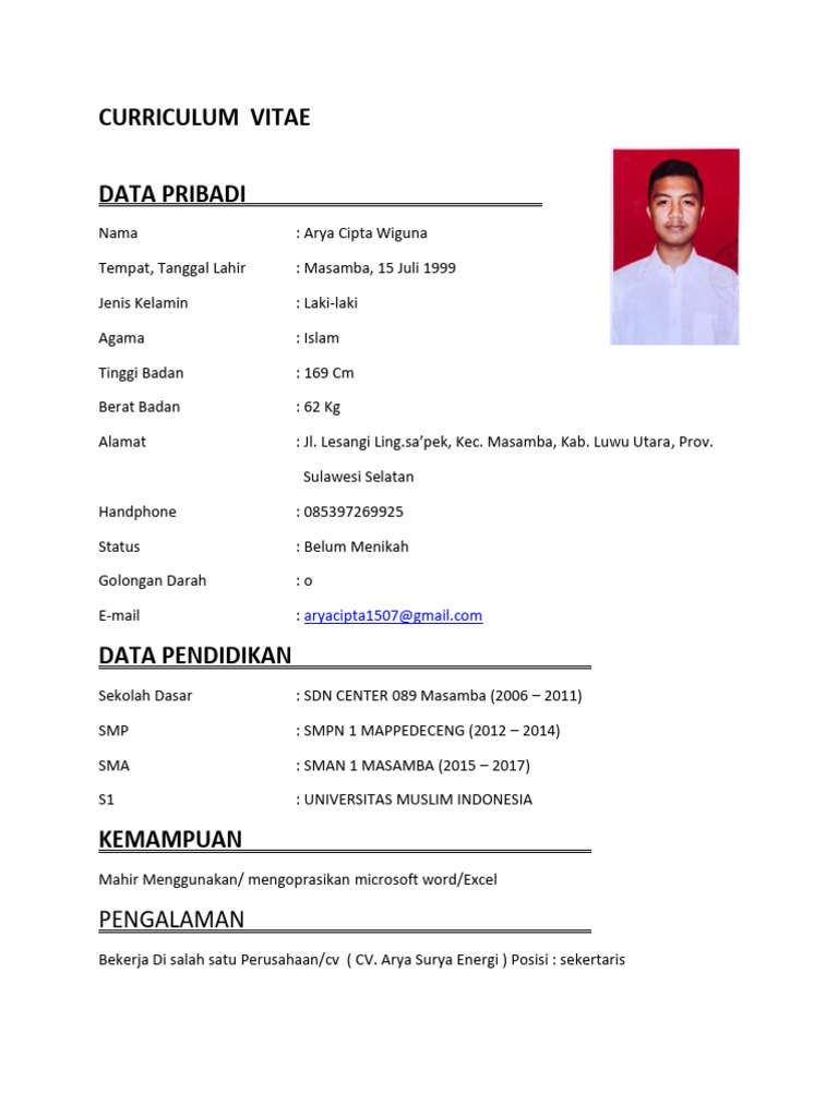 CV Arya Cipta Wiguna | PDF