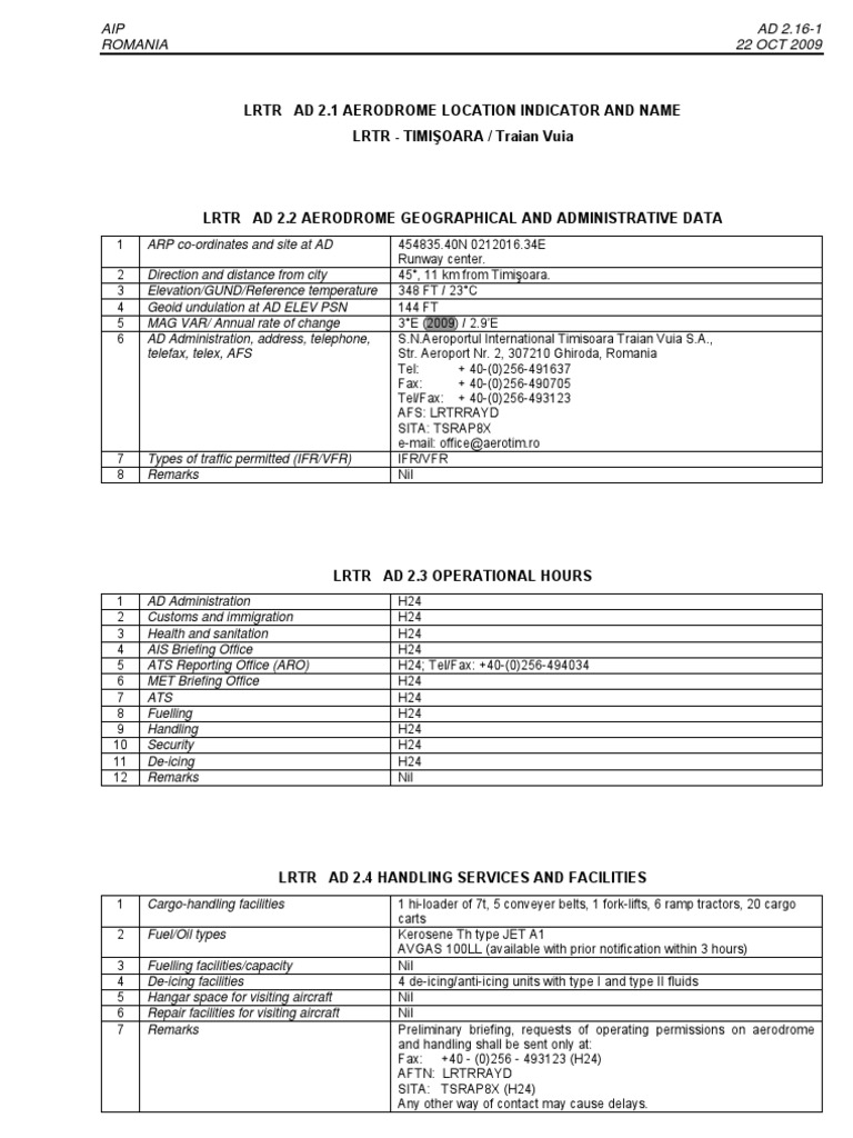 LRTR | PDF | Aviation Safety | Transport