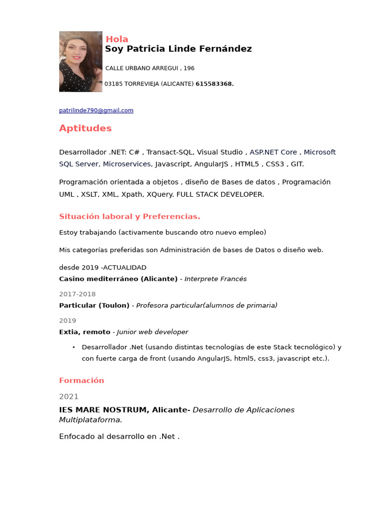 Patricia Linde Fernández | PDF
