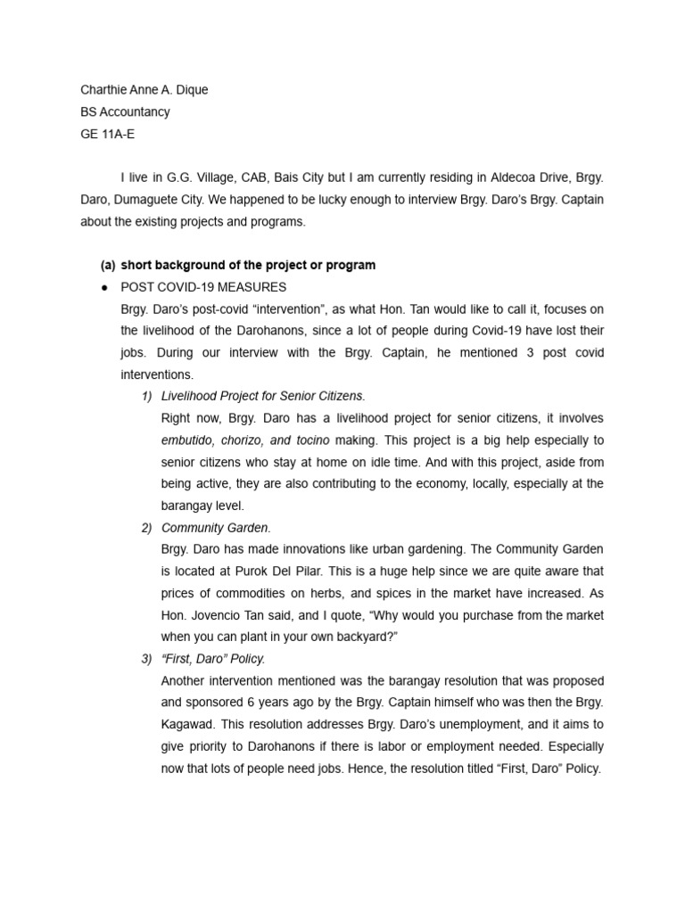 Daro Resources Paper | PDF