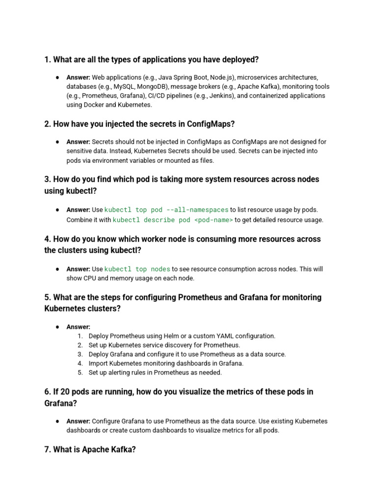 DevOps Fresher - Experienced Interview Questions - Answers | PDF