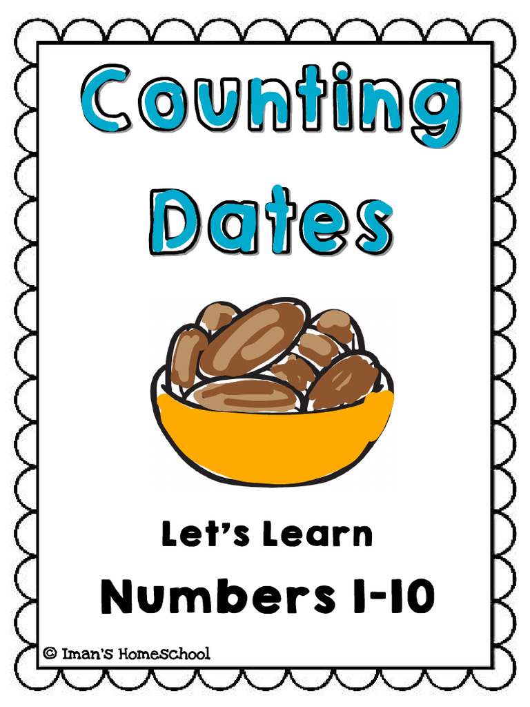 Counting Dates - 1-10 - Organized | PDF