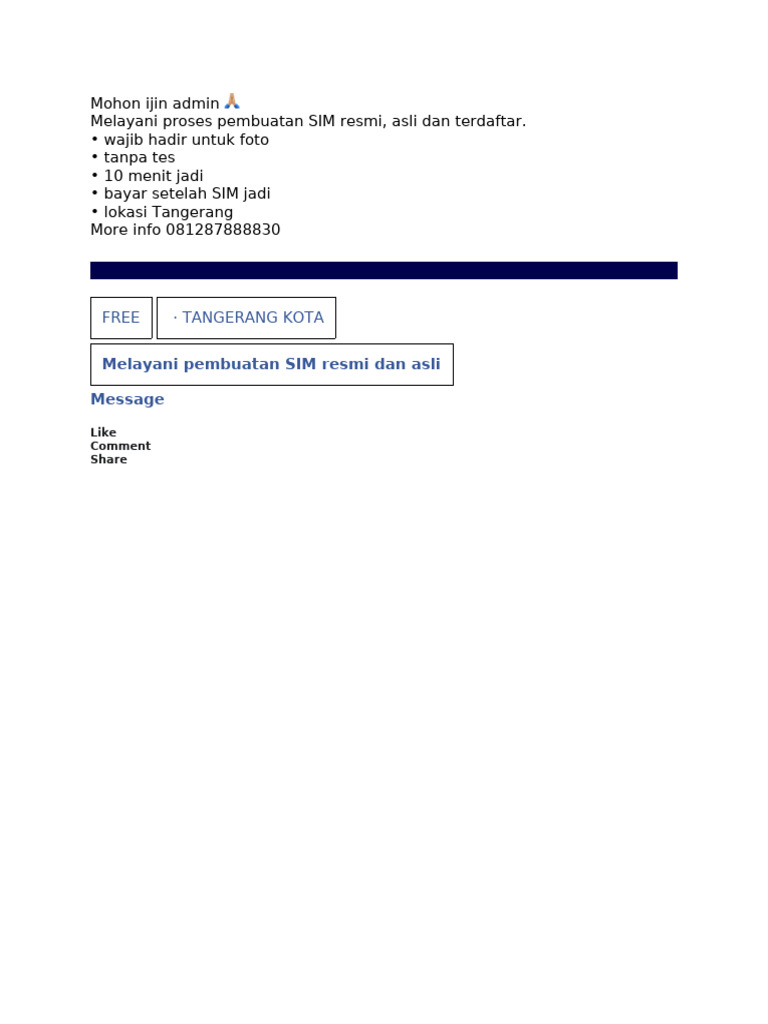Mohon Ijin Admin Pembuatan Sim Jadi | PDF