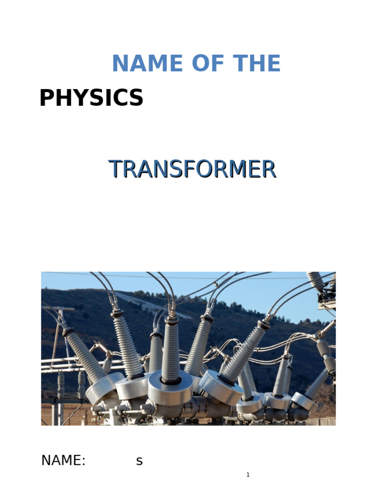 Transformer | PDF
