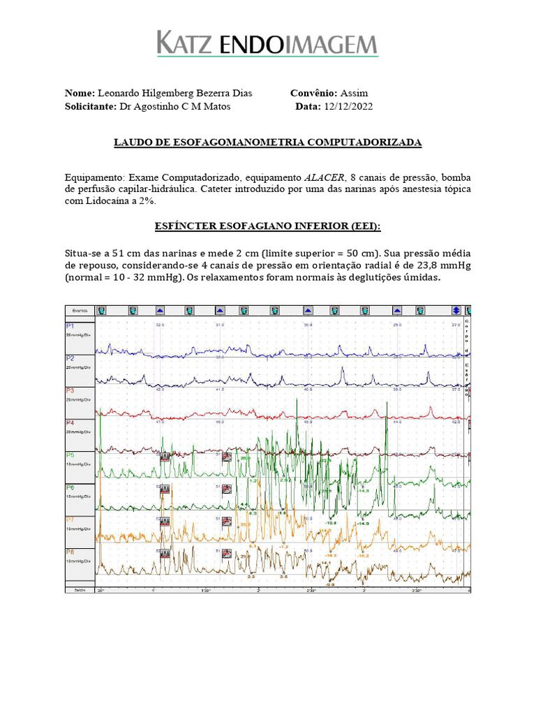 Manometria Eso | PDF