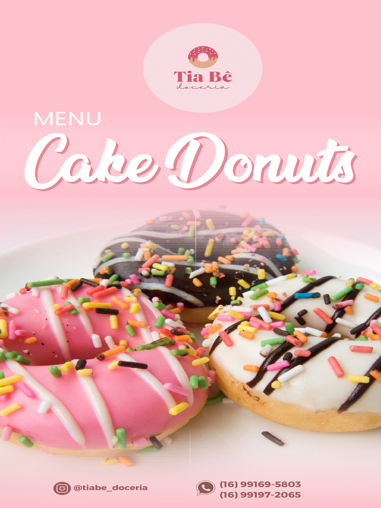 Cardápio Cake Donuts Tia Bê Doceria.pdf | PDF