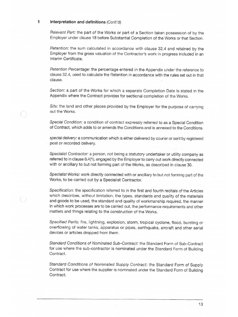 SFBC 2005 CL 1 Interpretation and Definition | PDF