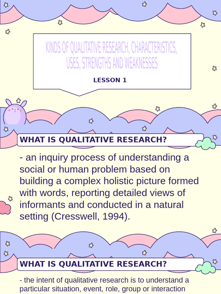 Lesson 1 Qualitative and Quantitative | PDF