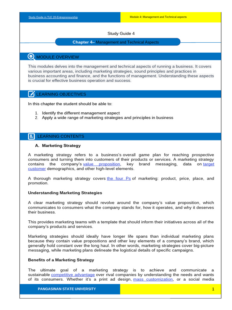Study Guide 4: Chapter 4 | PDF