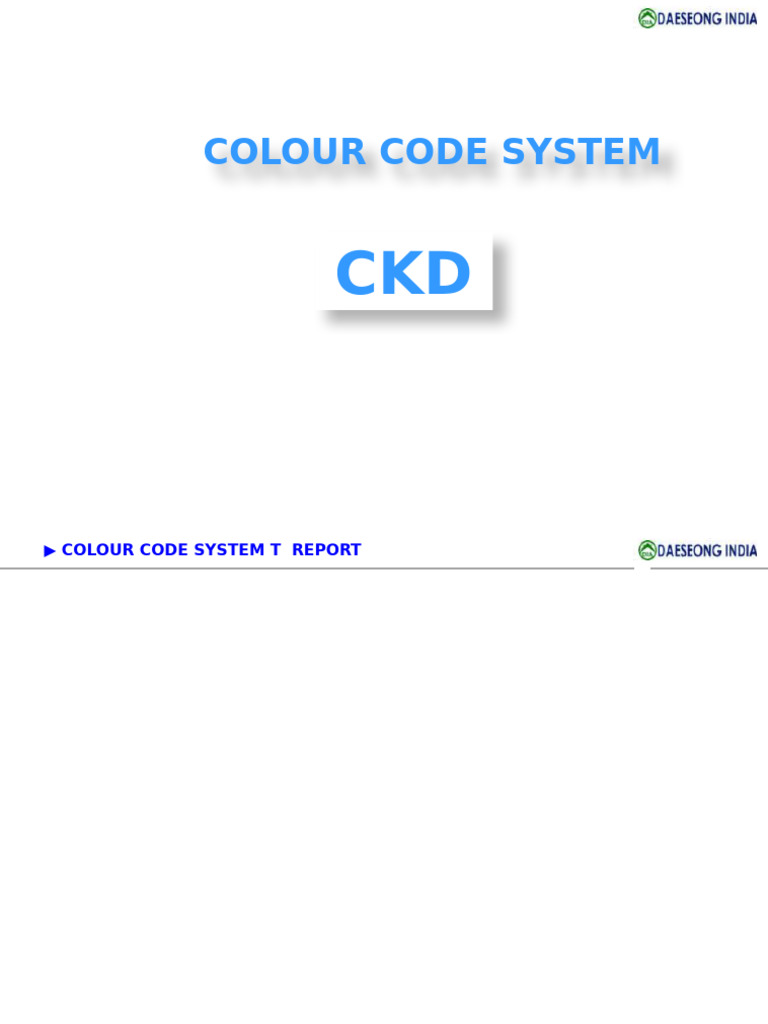 Colour Code System | PDF