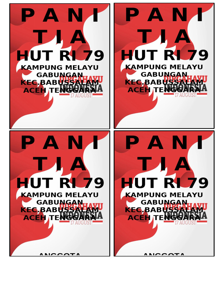 bad nama 17 AGUSTUS | PDF