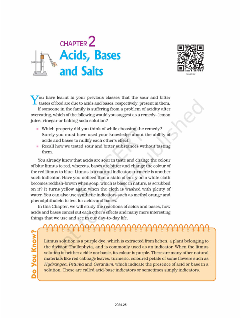 Acids Bases and Salt | PDF