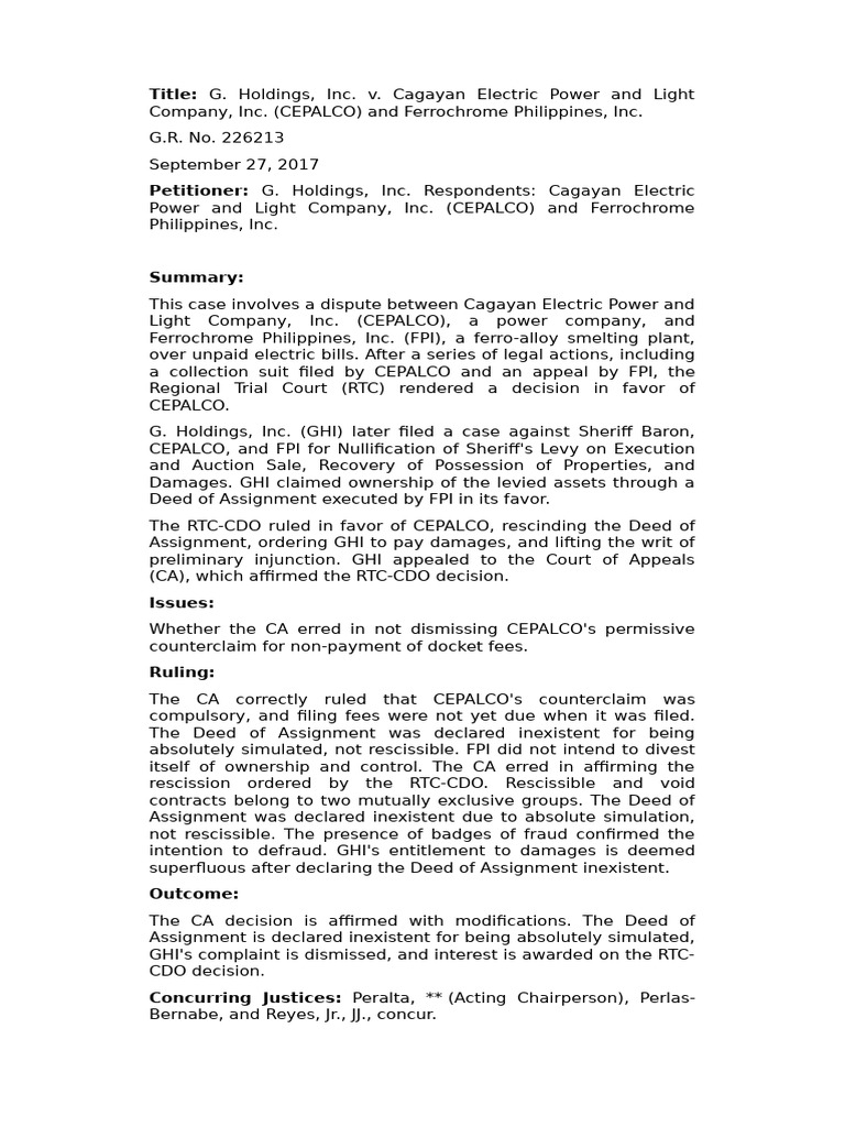 P LAW Case Digest Holding | PDF