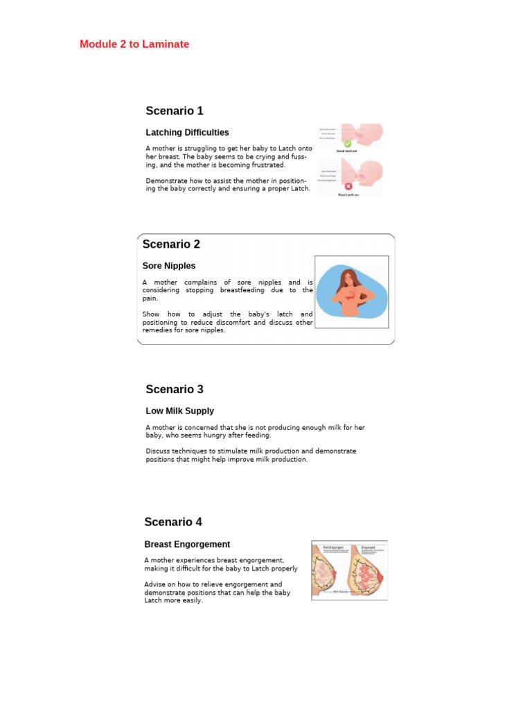 IYCF Scenario Cards-1 | PDF