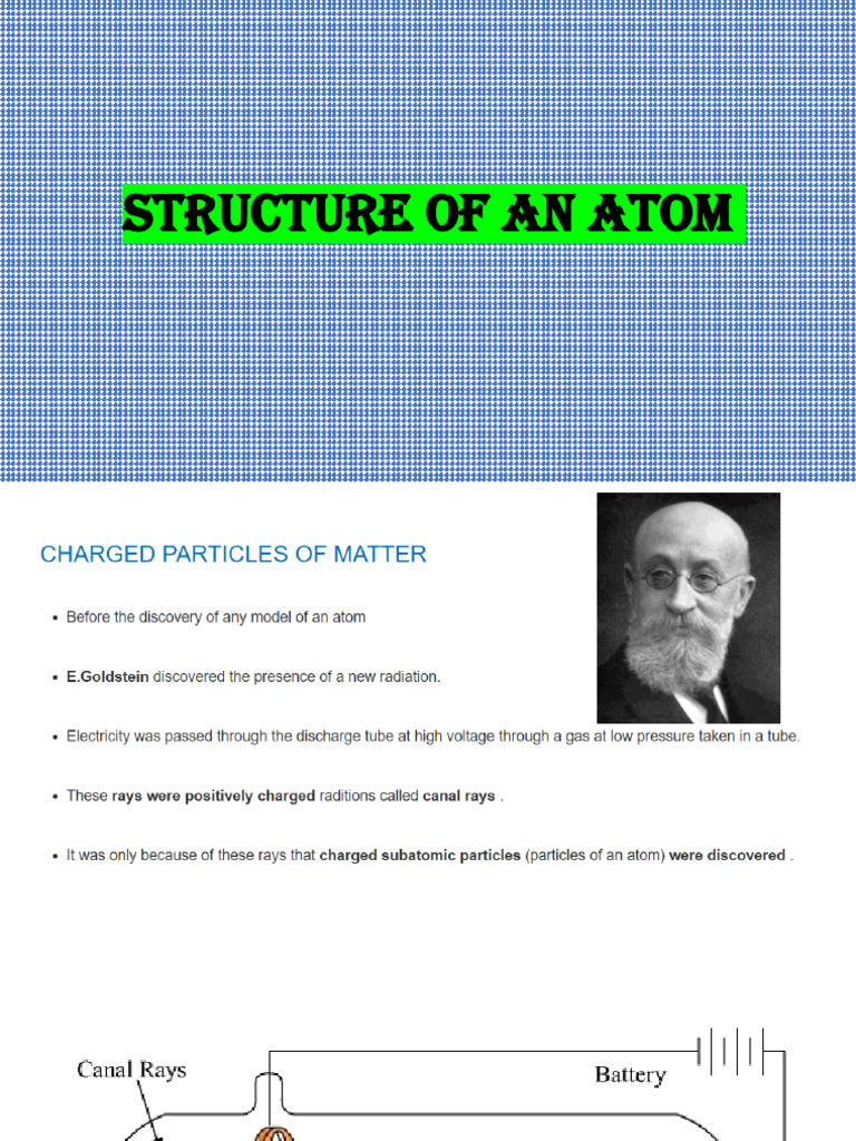 Structure of An Atom | PDF