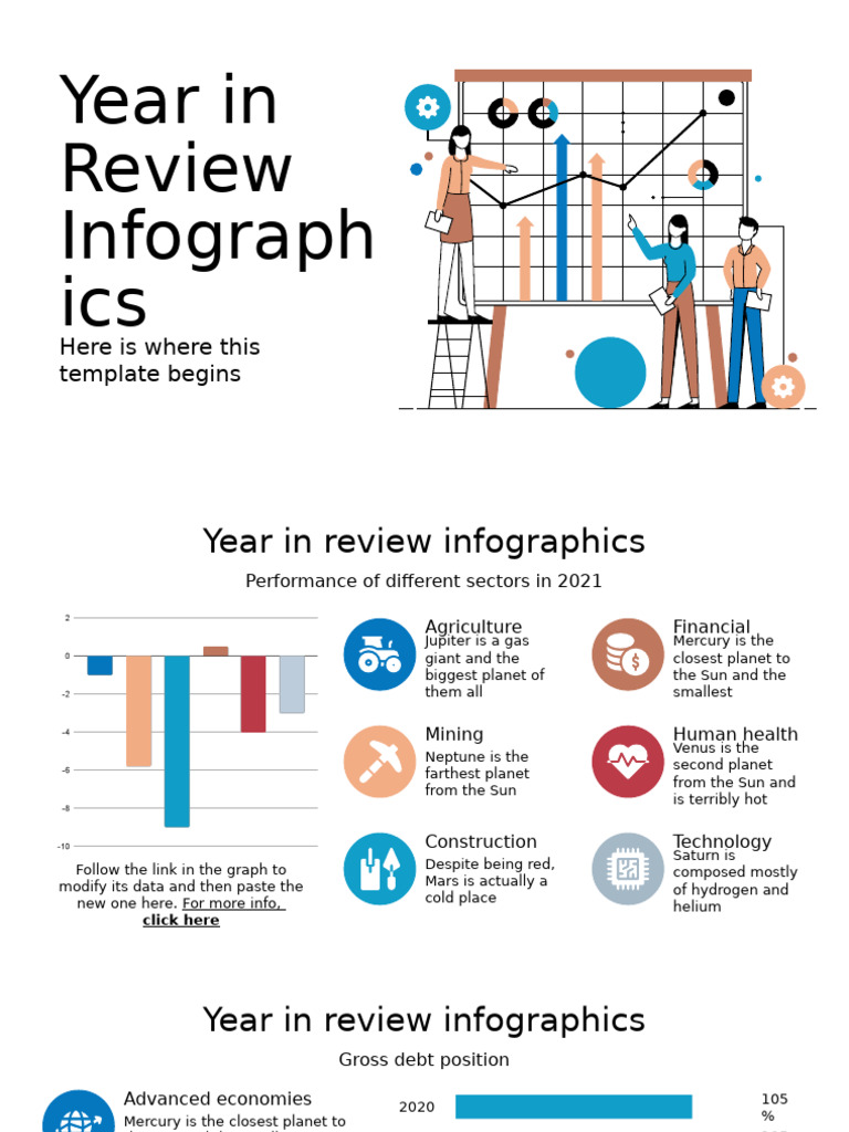 Year in Review Infographics by Slidesgo | PDF
