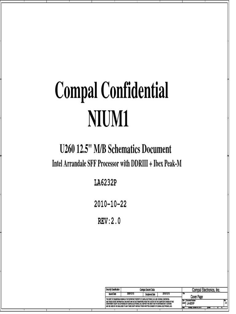 LA-6232p r2.0 Schematics | PDF
