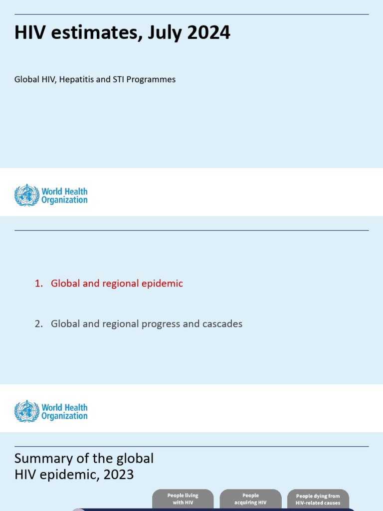 Hiv Estimates PPT 2024 v2 - MB v3 | PDF
