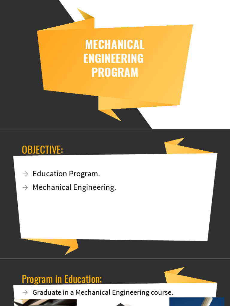 Mechanical Engineering Program | PDF
