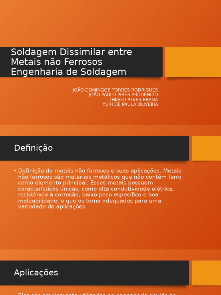 Soldagem Metais Não Ferrosos - E-Rocket | PDF