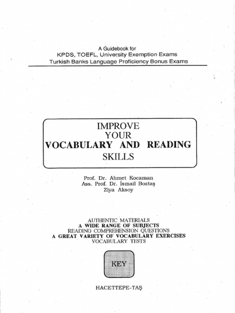 HT Improve Your Vocabulary and Reading Skills | PDF