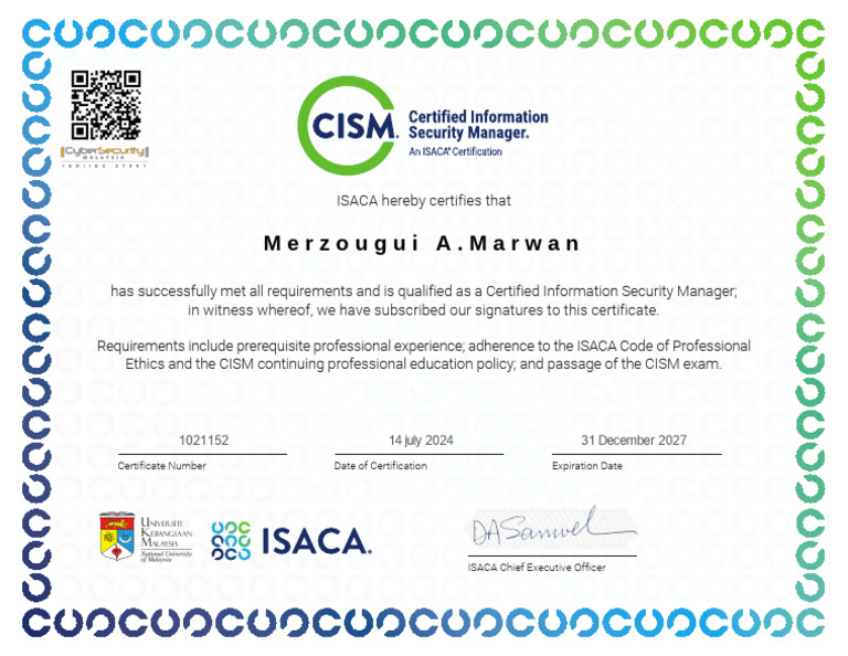 sfg8870 ISACA CISM Certification | PDF sfg8870 ISACA CISM Certification | PDF