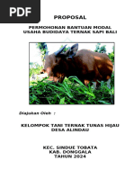 Contoh Proposal Permohonan Bantuan Ternak Sapi | PDF